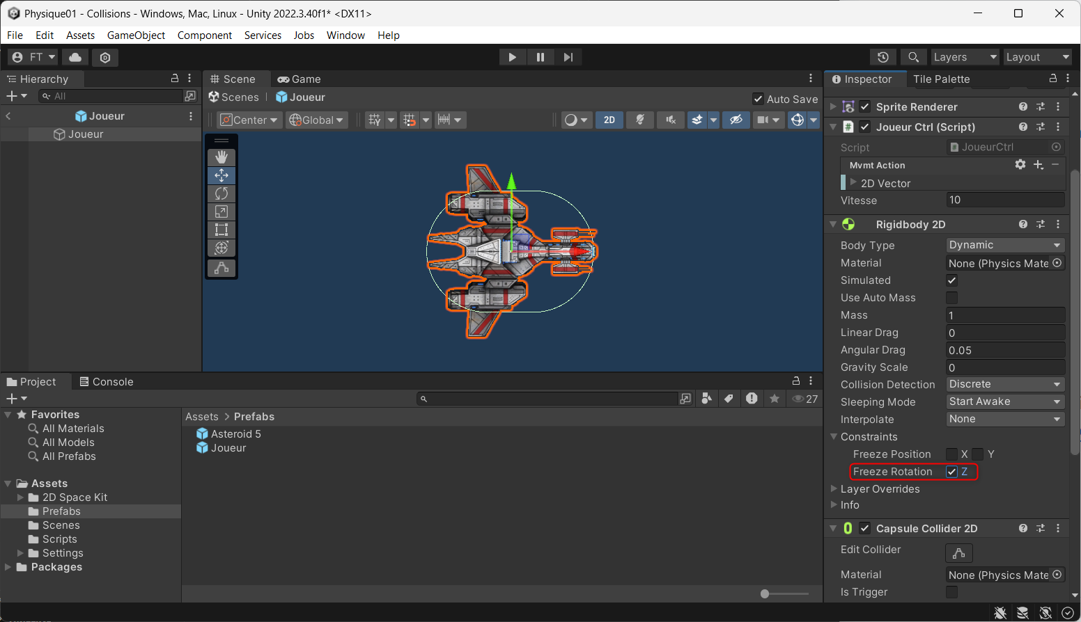 Physique 01 - Jeux2D - Automne 2024